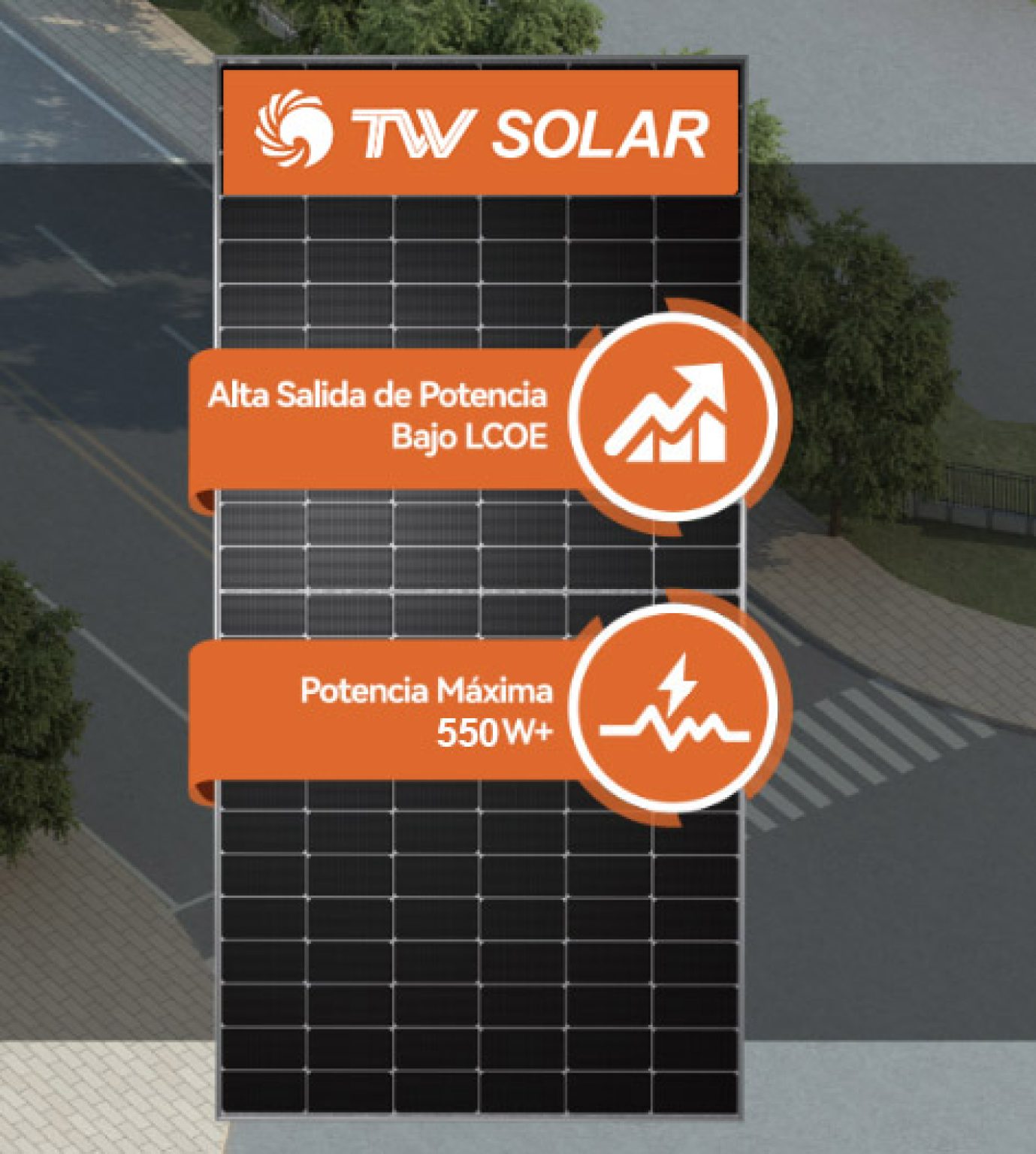 TW PANEL SOLAR TONGWEI 550W MONOFACIAL TWMPD-72HS-550W - GRUPO ALBAM