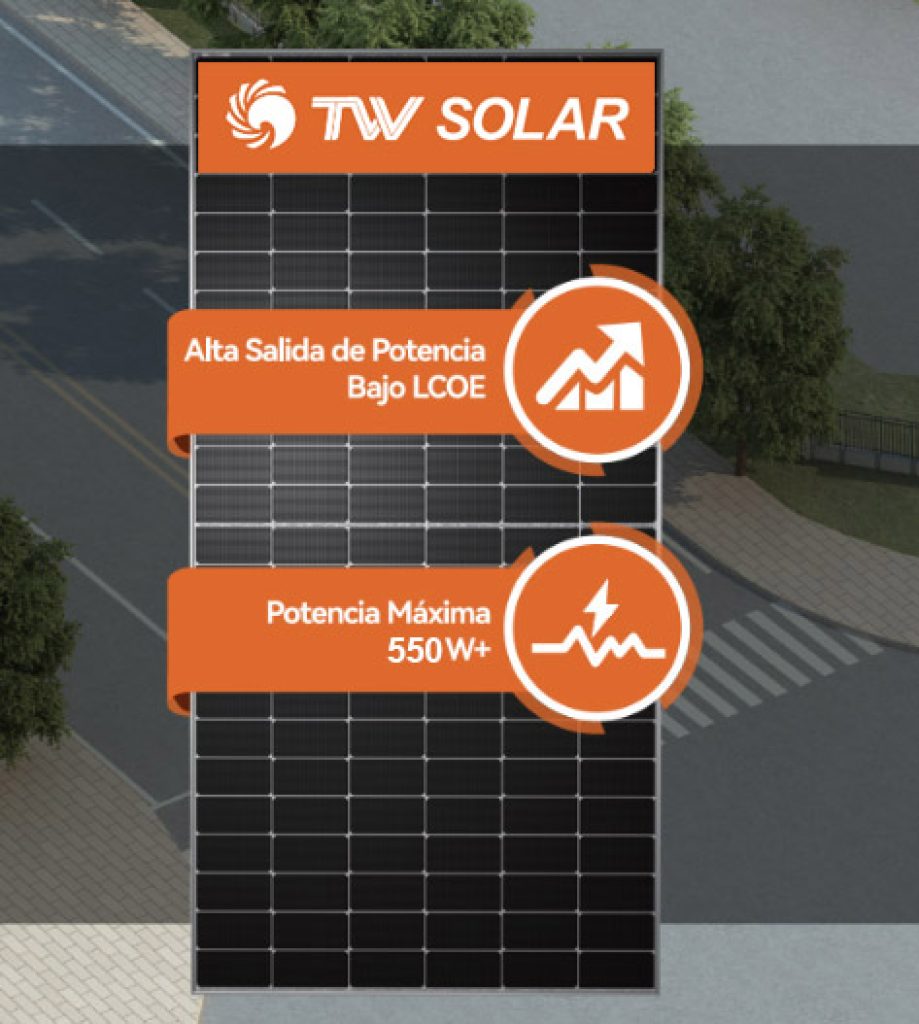 TW PANEL SOLAR TONGWEI 550W MONOFACIAL TWMPD-72HS-550W - GRUPO ALBAM