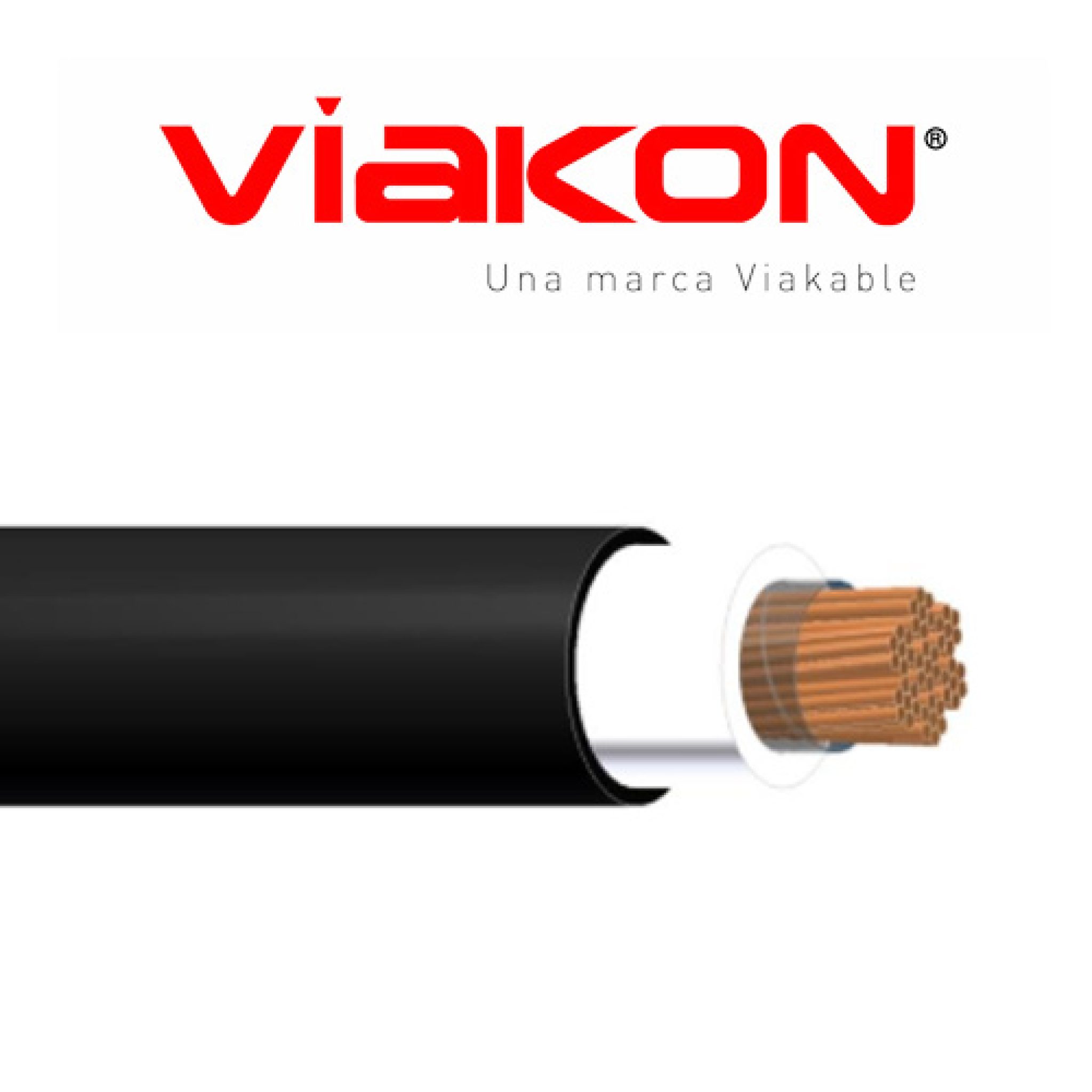 VIAKON CABLE FOTOVOLTAICO CALIBRE 8 AWG NEGRO - GRUPO ALBAM